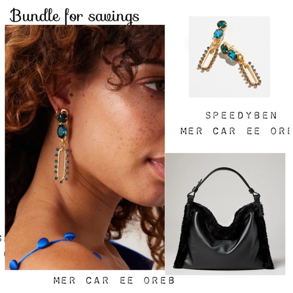 Elizabeth Cole | Jewelry | Elizabeth Cole Cassidy Blue Linear Earrings ...
